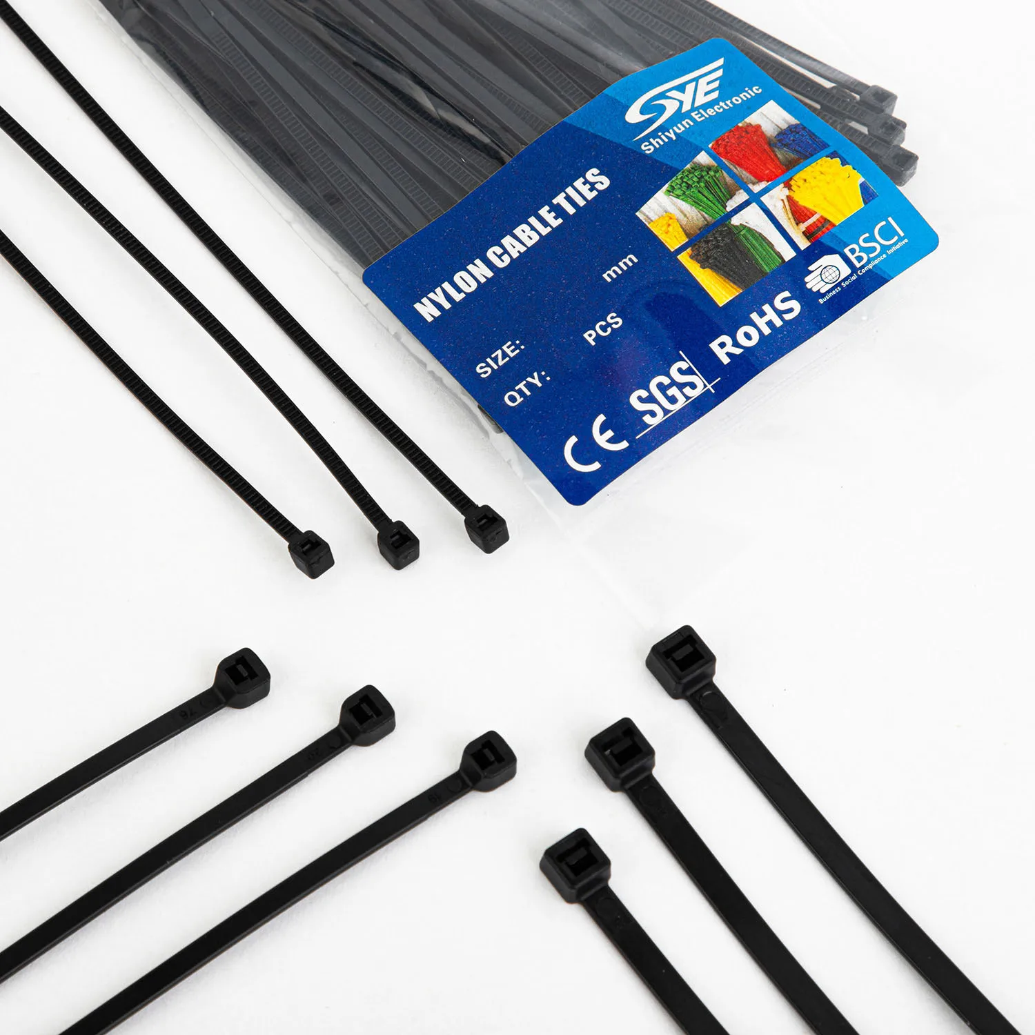 Plastic Zip Tie Tie Wrap Selflocking Nylon 66 Cable Ties China Approved ...