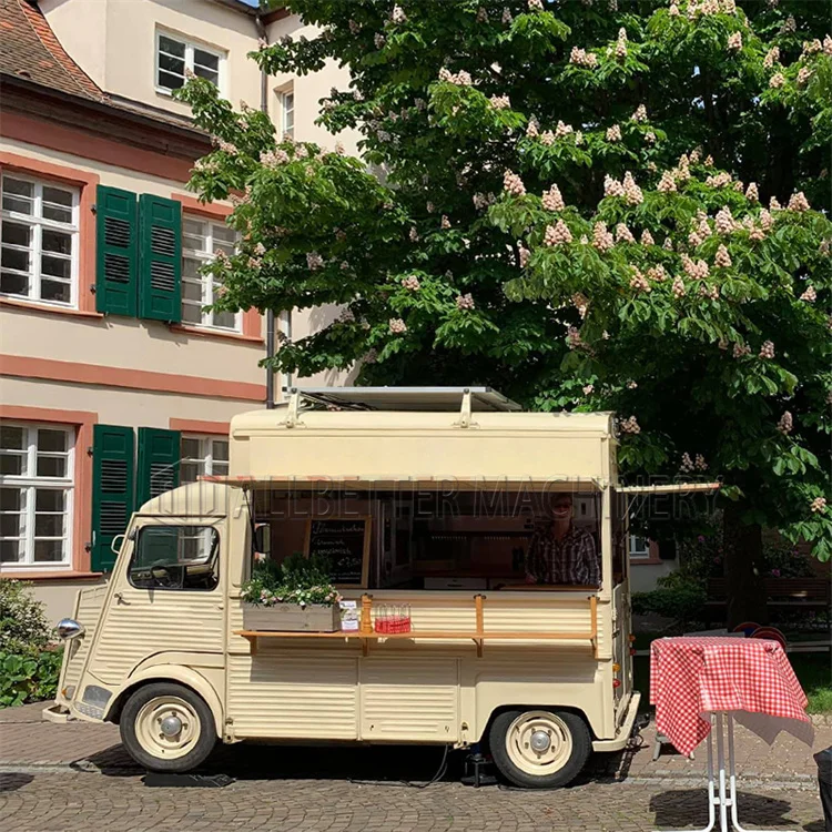 Retro Camper Caravan Cooking Catering Car Hot Dog Cart BBQ Concession ...