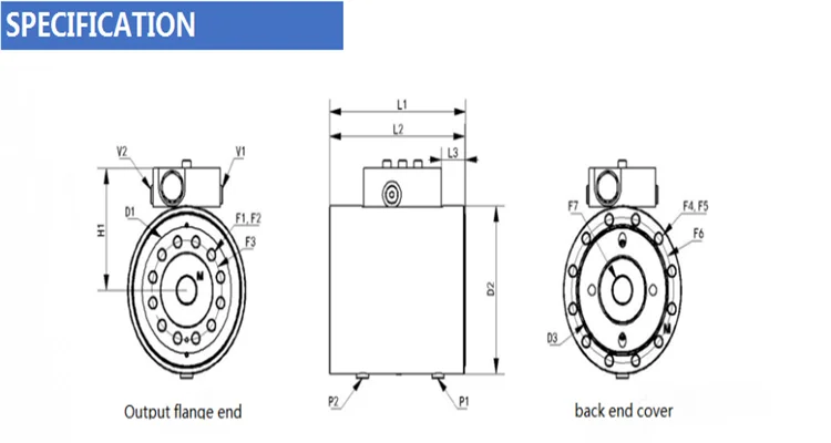 Helac Rotary Actuator Power Tilt L10-15-e-rf-360-s1-c-h Helical ...