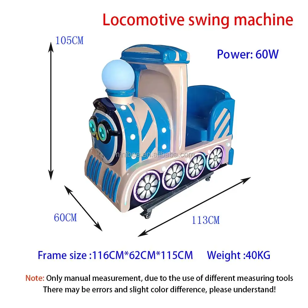 Token Coin Operated Electric Kids' Ride on Car Swing Game