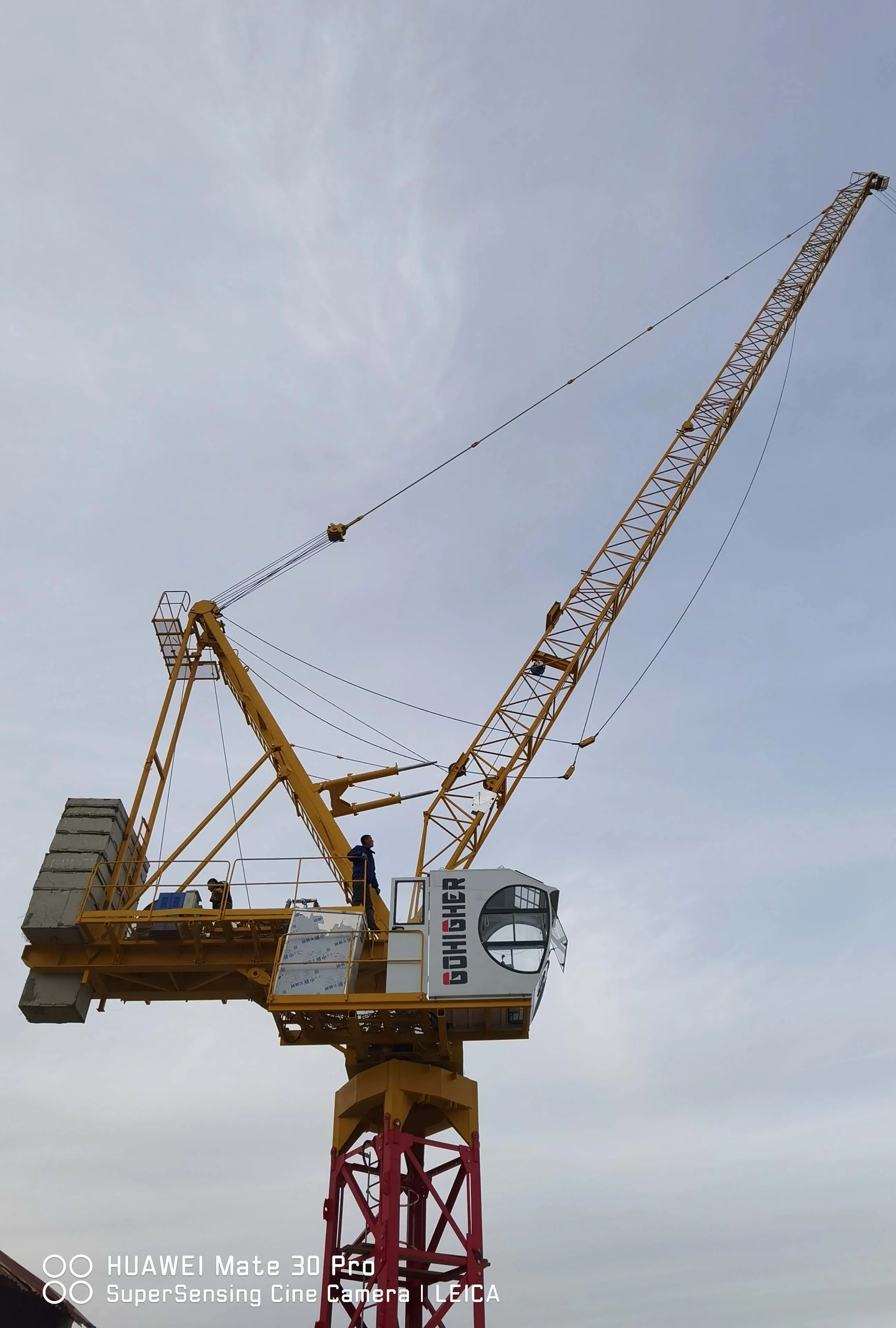 8T Construction Grua Torre Equipment Menara Derek Machine Swing Arm ...