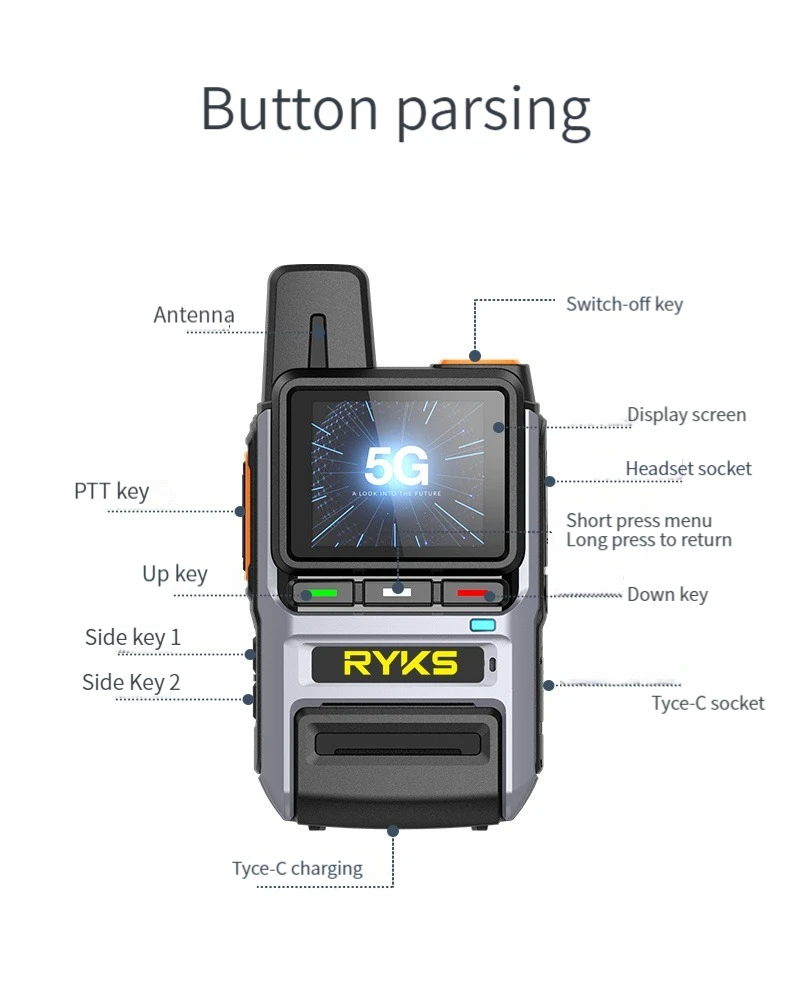 Global-intercom 4g Poc Internet Two-way Radio Mini Sim Card Walkie ...