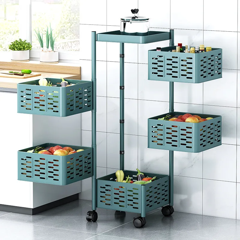 Multilayer Shelf Be Born Fruits And Vegetables Can Rotate 360 Degrees ...