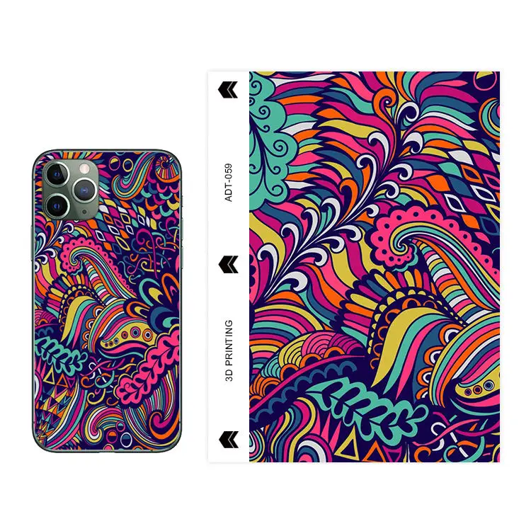 3D Relief Embossed Mobile Back Cover - Anti-Scratch Sticker