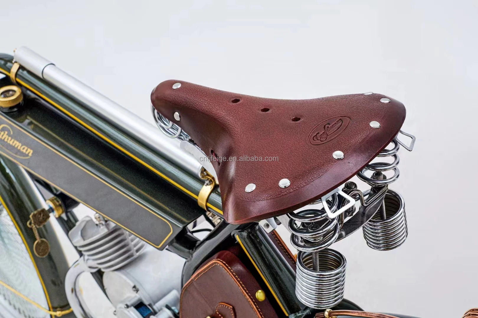 Vintage Electric Retro Bicycle with 60KM Mileage & Comfort Saddle