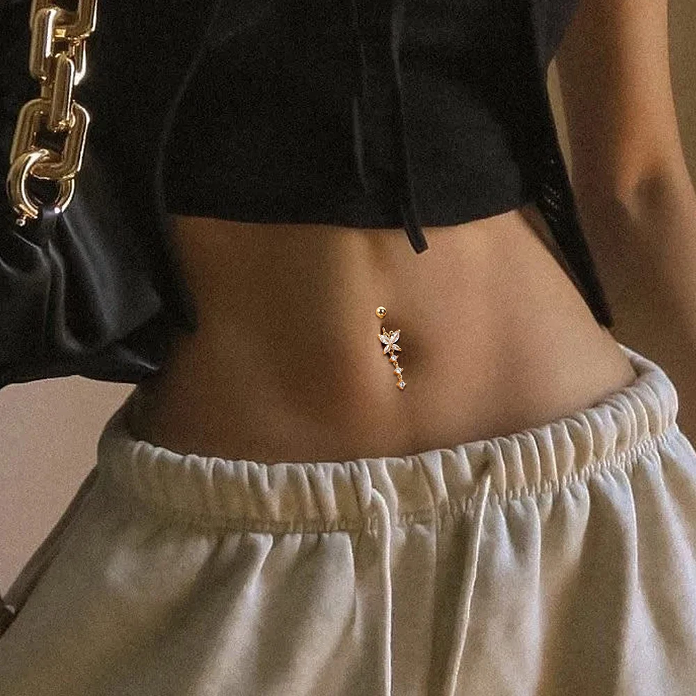 Surgical Steel Belly Rings New Fashion Trend Wholesale Designer Navel ...