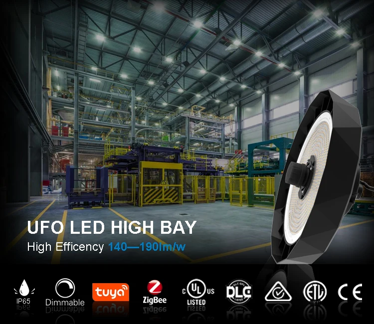 Workshop Car Garage Canopy Light Indoor 150w 200w Led Ufo High Bay ...
