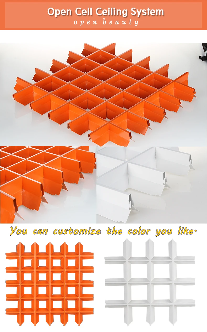 Smoke-proof Fireproof Office Room Decoration with Aluminum Ceilings