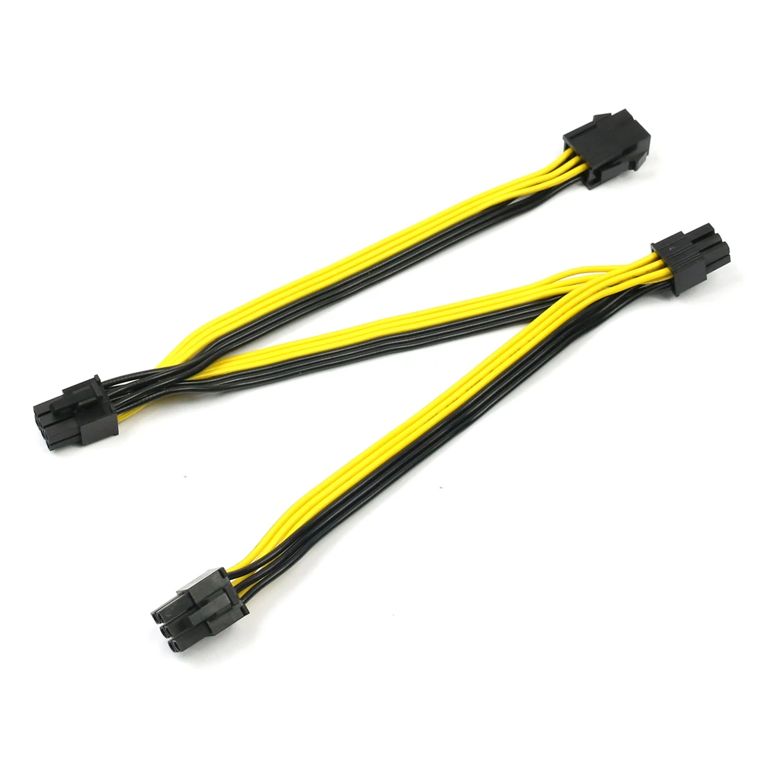 Pci-e Pcie 6pin Female To 3 * 6p Male Pci Express Extension Cable Power ...