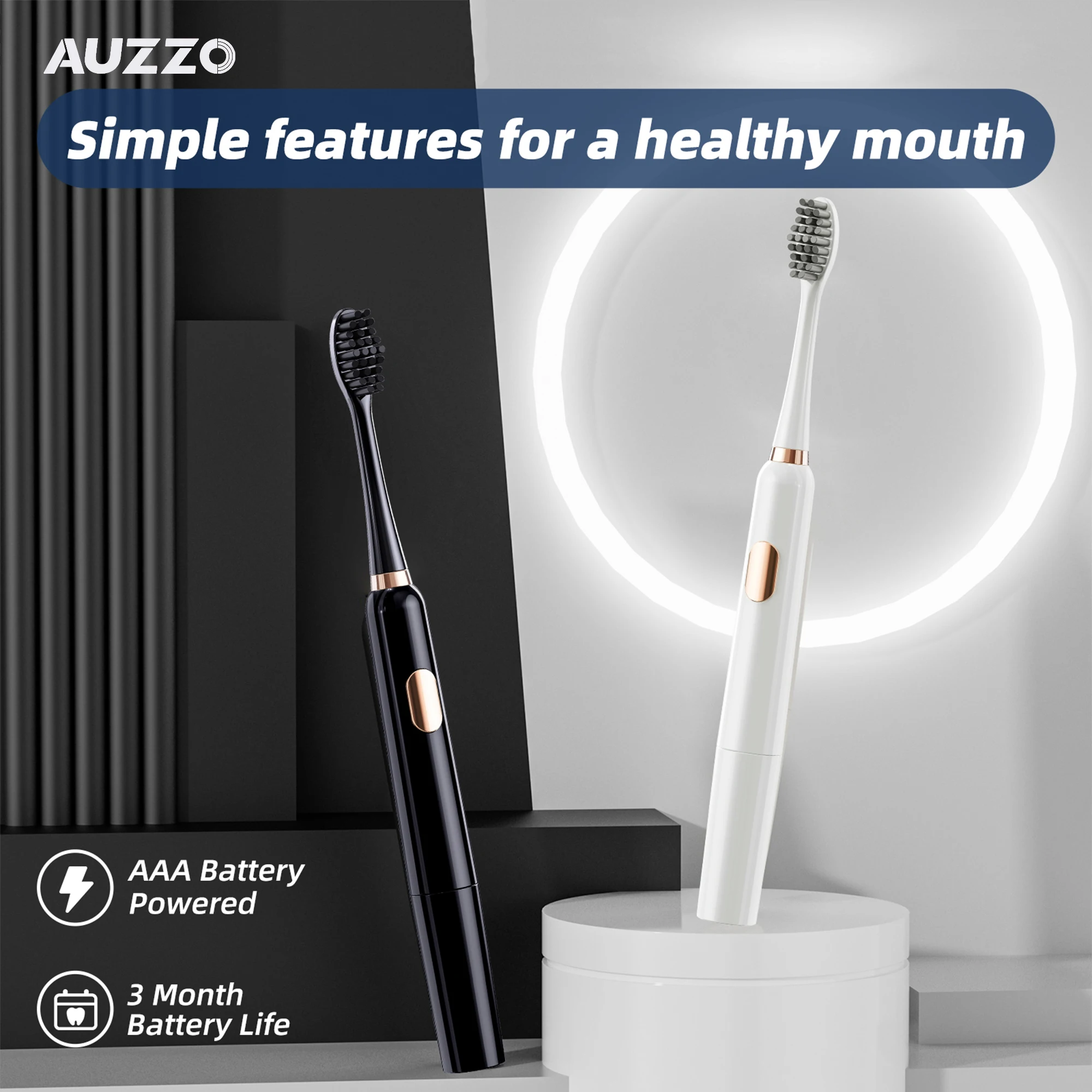Battery Operated Sonic 24000 Vibration Electric Toothbrush
