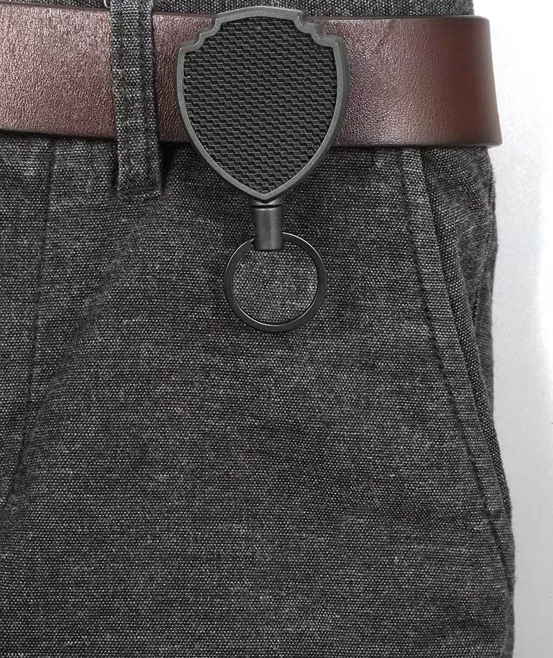 Custom logo Stainless Steel Key Fob Keychain Retractable Metal Badge ...