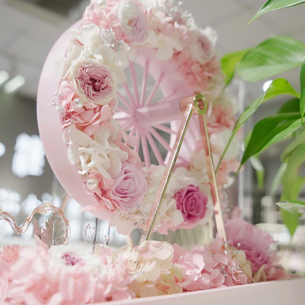Wholesale Hydrangea and Rose Ferris Wheel Preserved Flower for ...