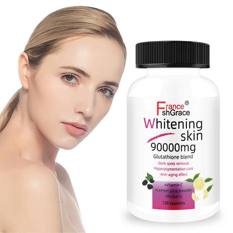 Whitening 120 Capsules Vegan Skin Bleaching Pills 5000mg Effective Skin ...