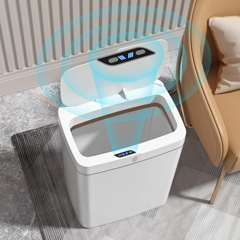 Hot Sale 15L 18L Intelligent Dustbin Plastic Garbage Bin Automatic ...