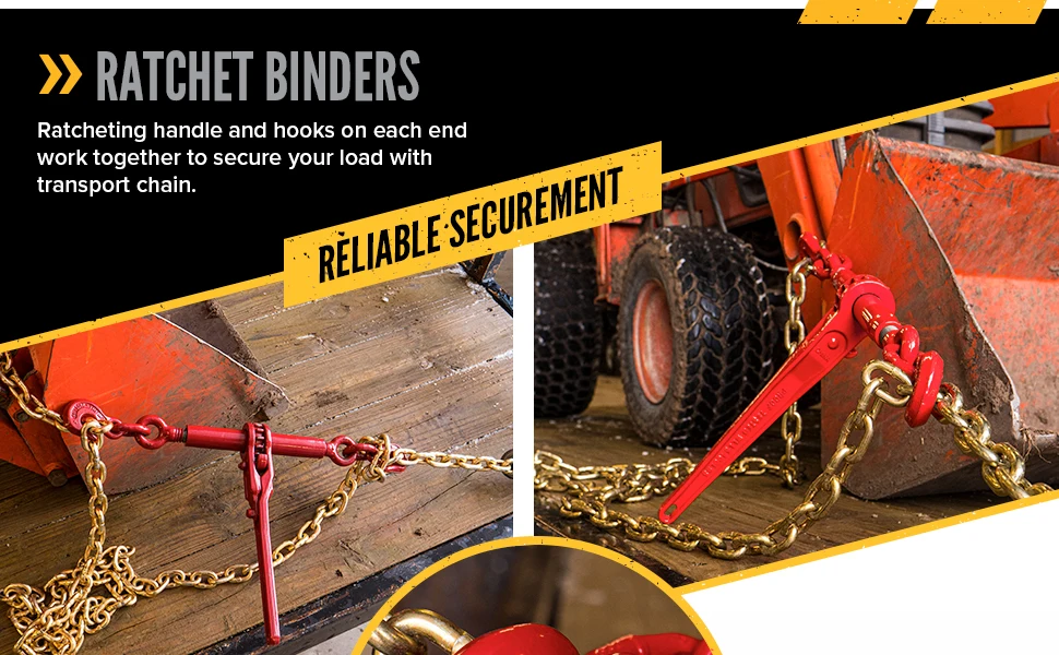 Heavy Duty Grade 70 Ratchet Tension Type Chain Load Binder Premium ...