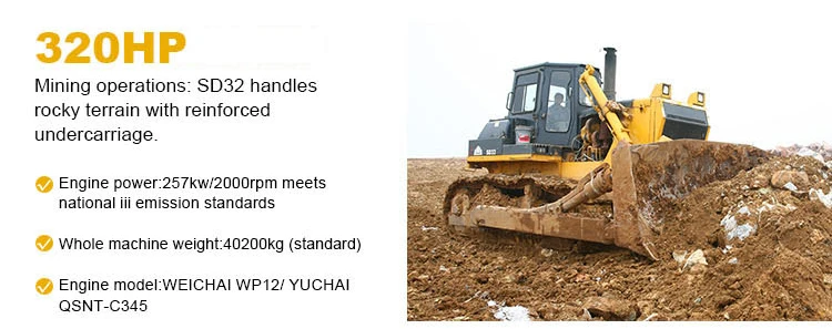 160hp Crawler Bulldozer Bulldozers Hydrostatic Travel Drive Bulldozer ...
