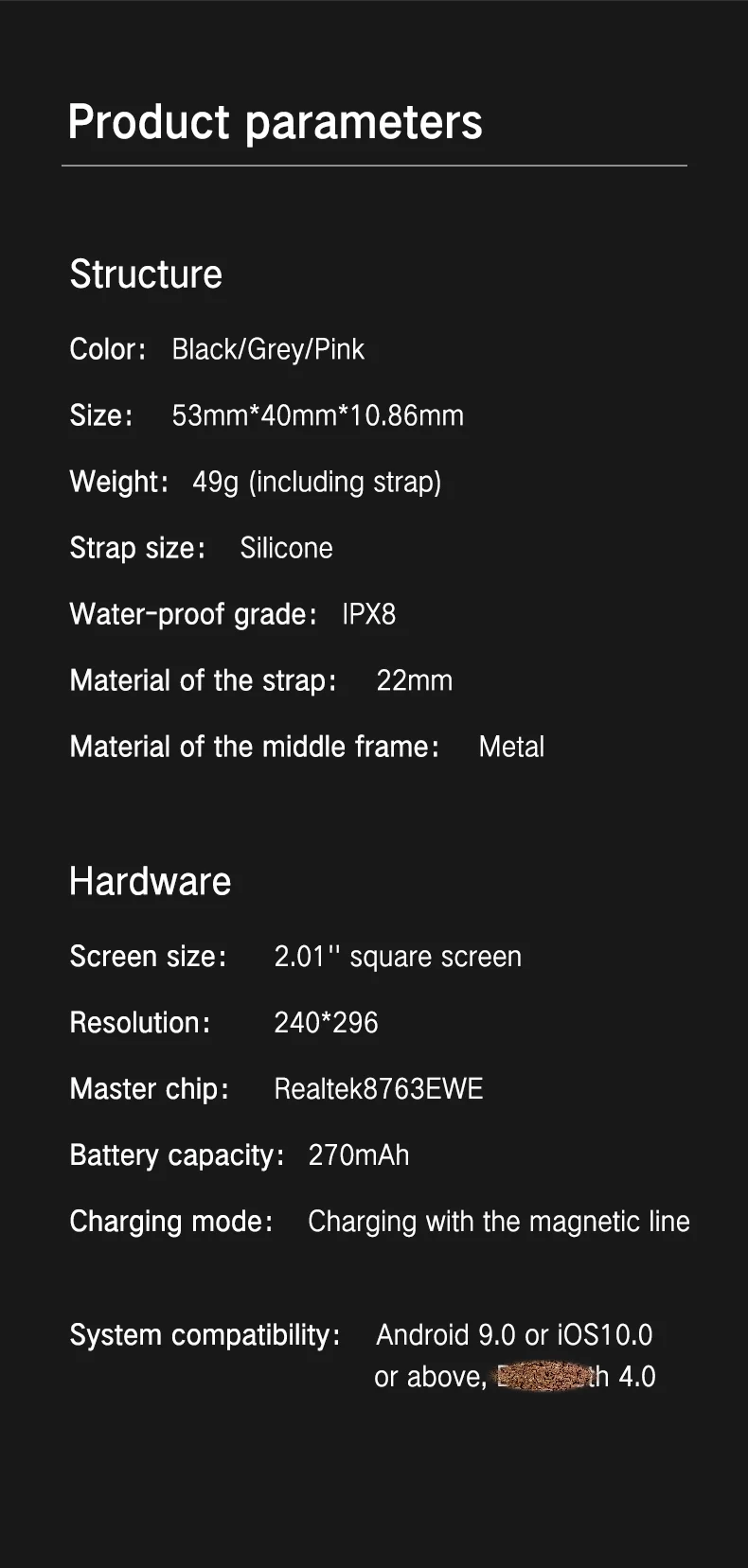 2022 New Arrival P95 Smart Watch For Ios And Android Waterproof 2 ...