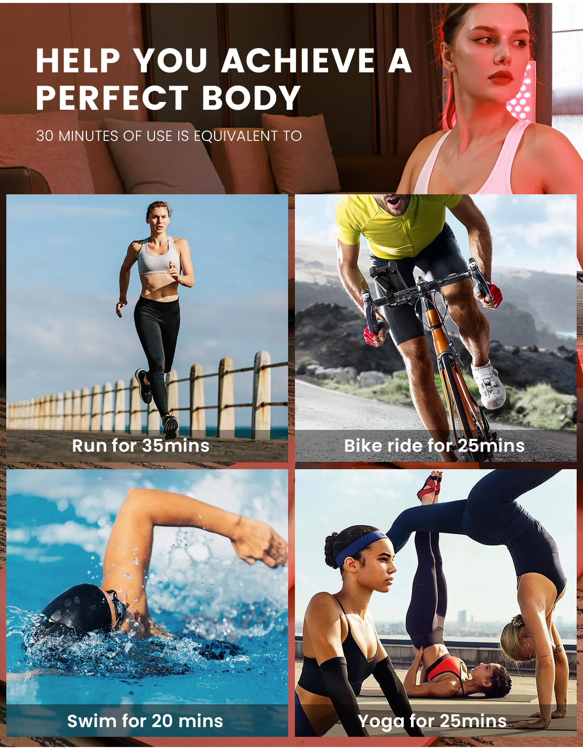 Touch Screen Full Body Red Light Therapy Panel for Pain Led Infrared ...