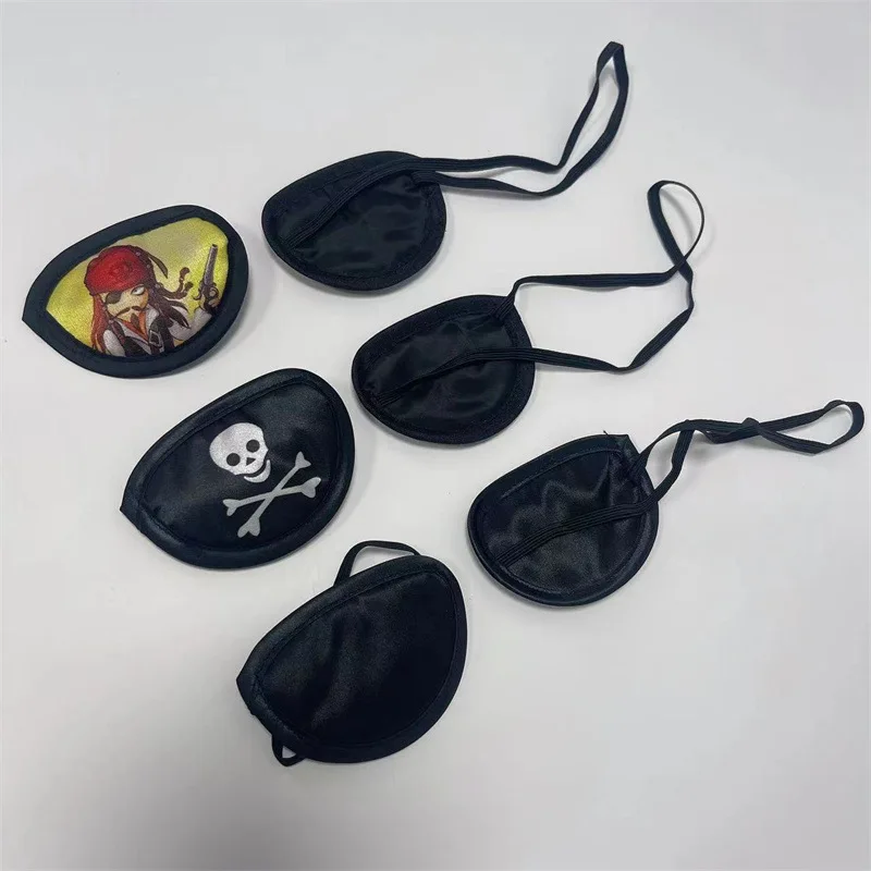 Halloween Pirate One-eye Strabismus Amblyopia Training Eye Mask ...