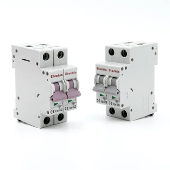 Mcb 2p Din Rail Type 6ka 40a 400v Miniature Circuit Breakers Pole With Short Circuit And ...