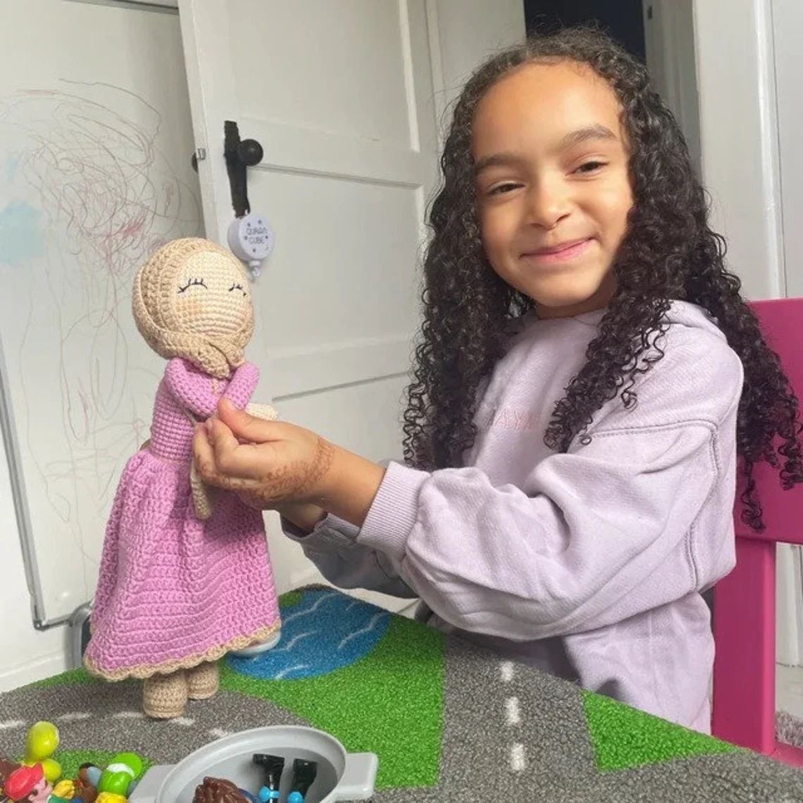 LEVIN Custom Islamic Doll - Amigurumi Crochet Muslim Thobe Kaftan Baby ...