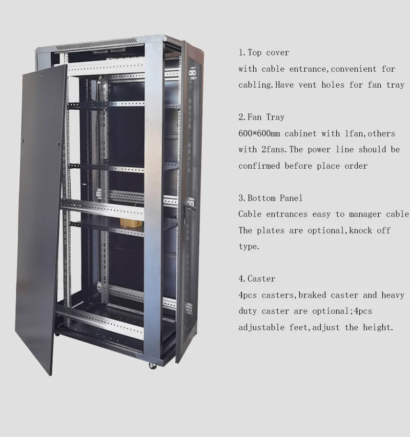 42u Rack Server Cabinet Server Rack Cabinet With Wheels Server Cabinet ...