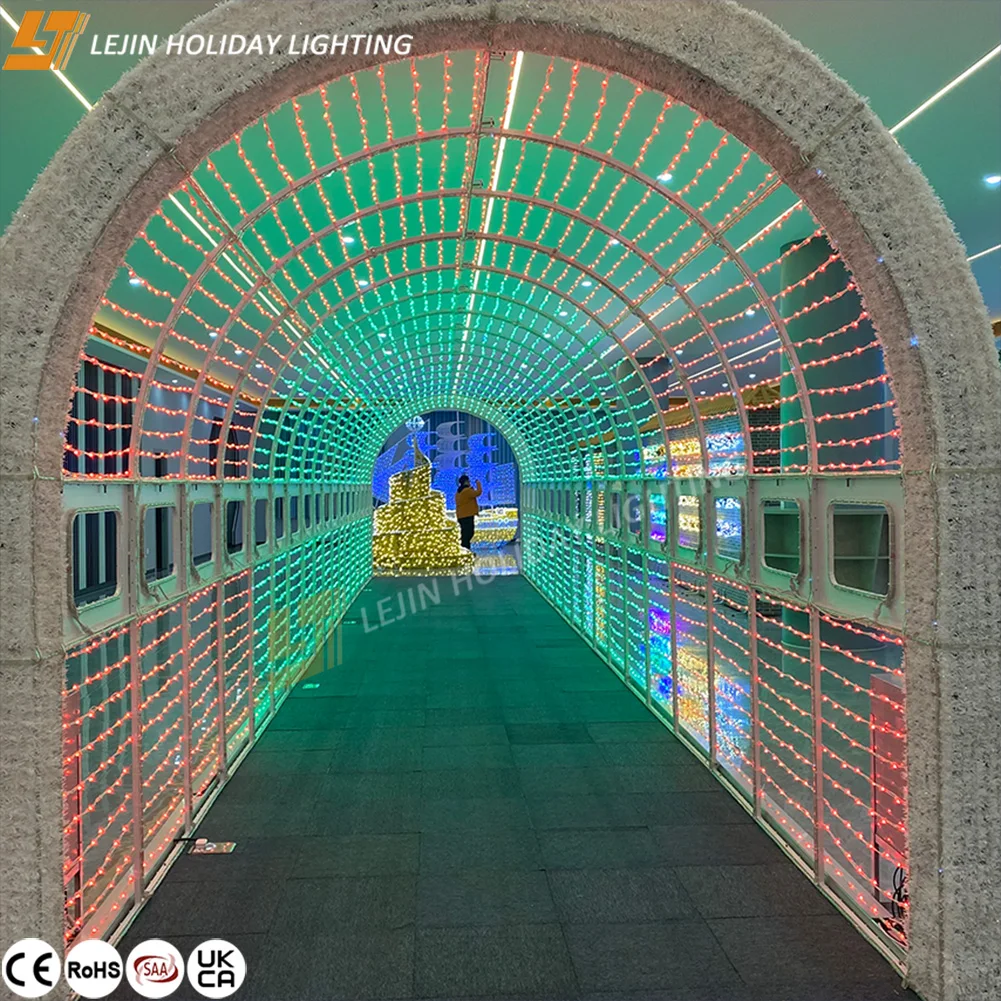Customizable RGB LED Light Tunnel - Outdoor Waterproof Decor