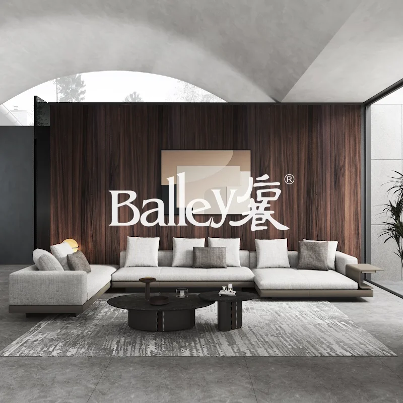 Hot Selling Corner Sofa Chesterfield With Side Table Modular Genuine ...