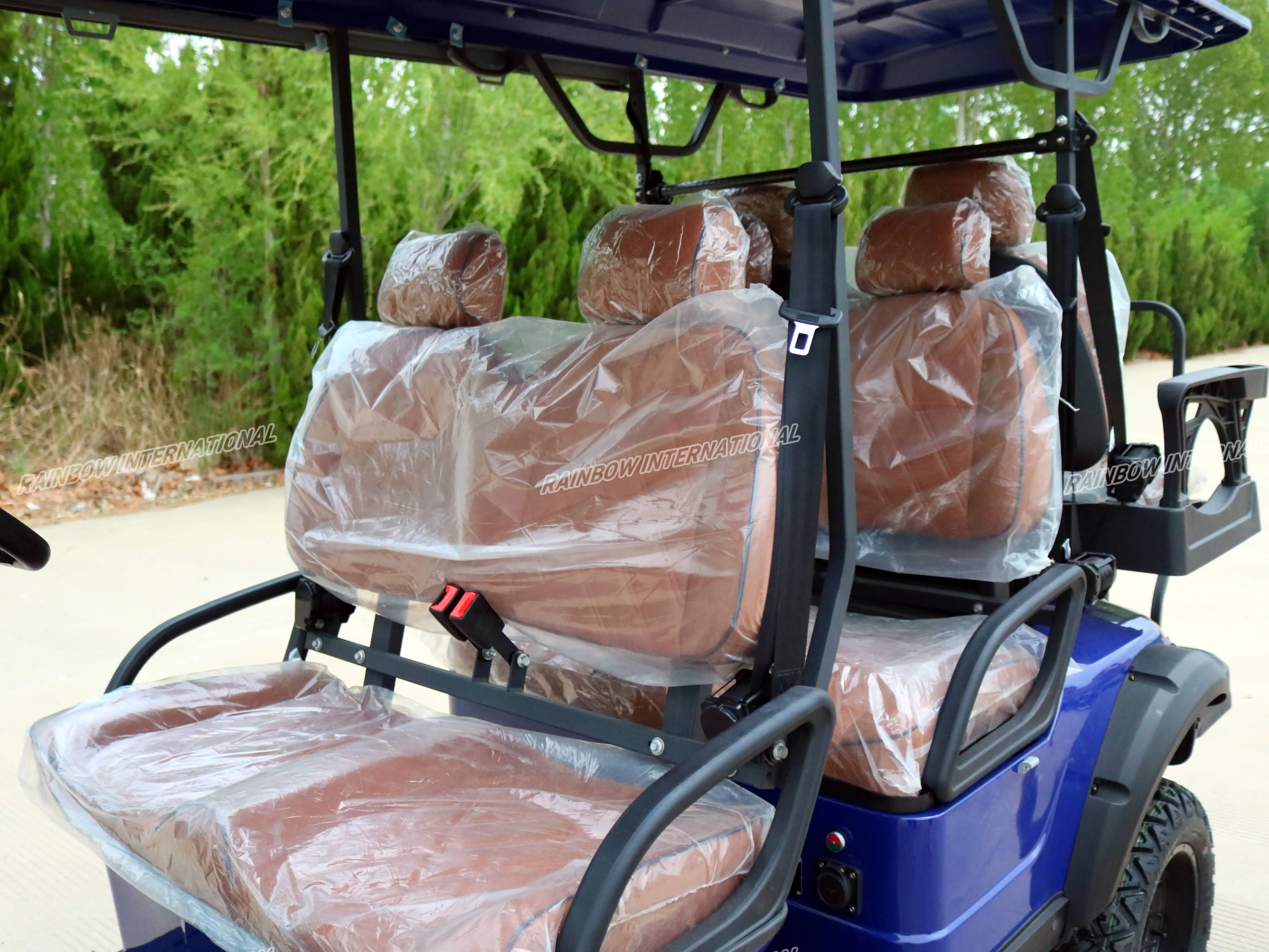 72Volt Electric Off Road Golf Cart Customized 2+2 Seats Golf Trolley ...