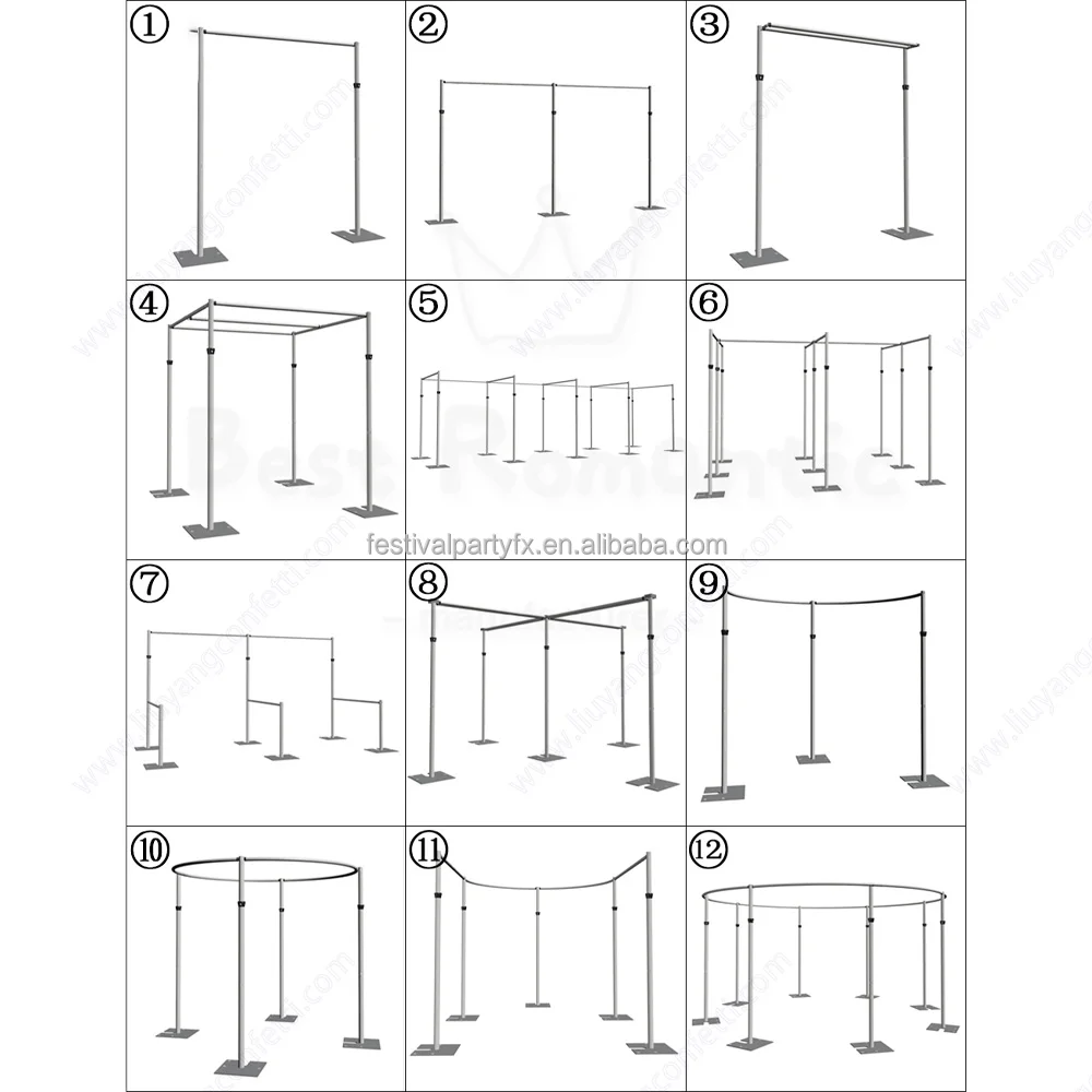 Pipe and Drape Backdrop - Adjustable Exhibition Booth Decor