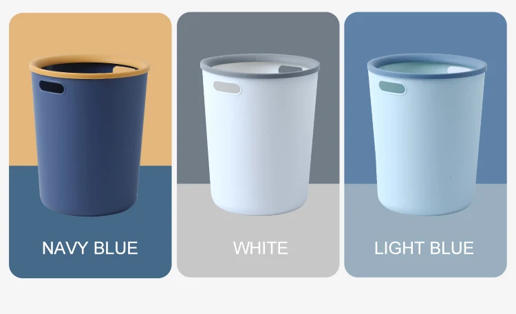 Hot Selling Waste Bins Colorful For Bathroom Household Round Small ...