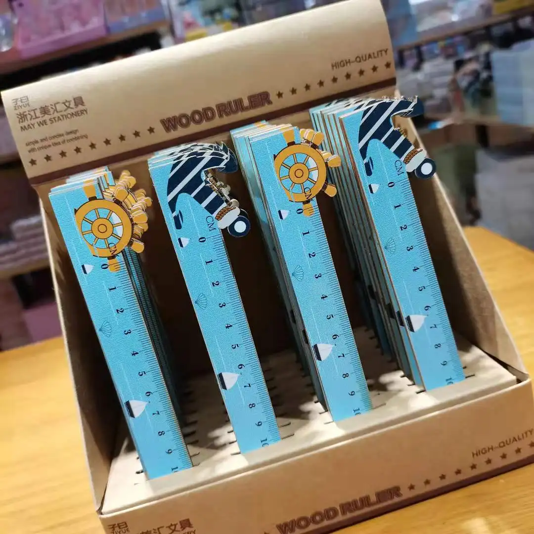 Eurolucky Cartoon Creative Ruler Panda Fruit Wood Ruler Painting ...