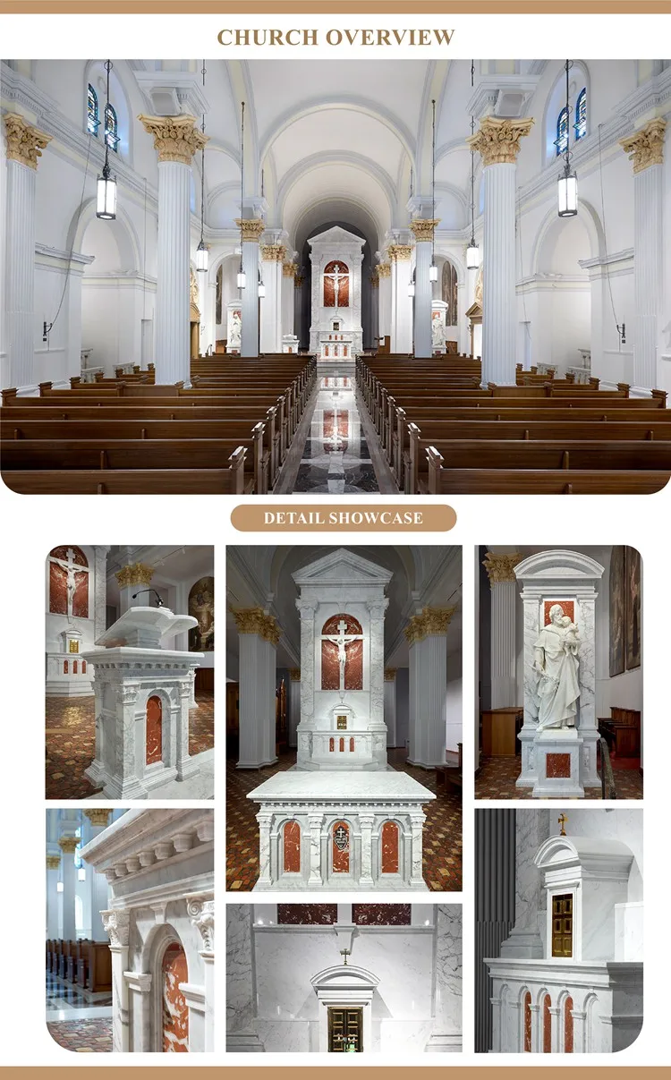 YOUFINE Luxury Church Custom Natural Stone Hand Carved Large High ...