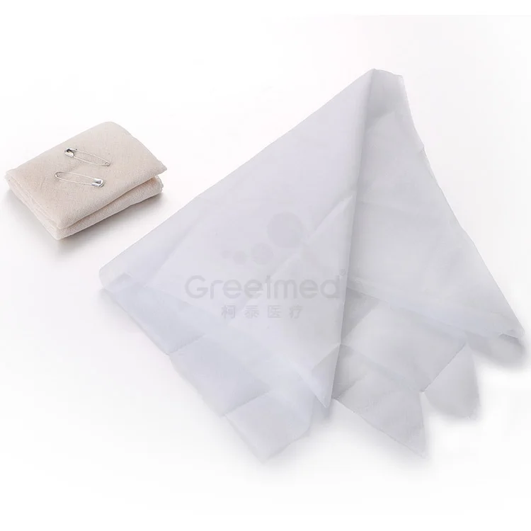 Gauze Triangle Bandages Non-woven Spanbond Triangular Bandage Set With ...