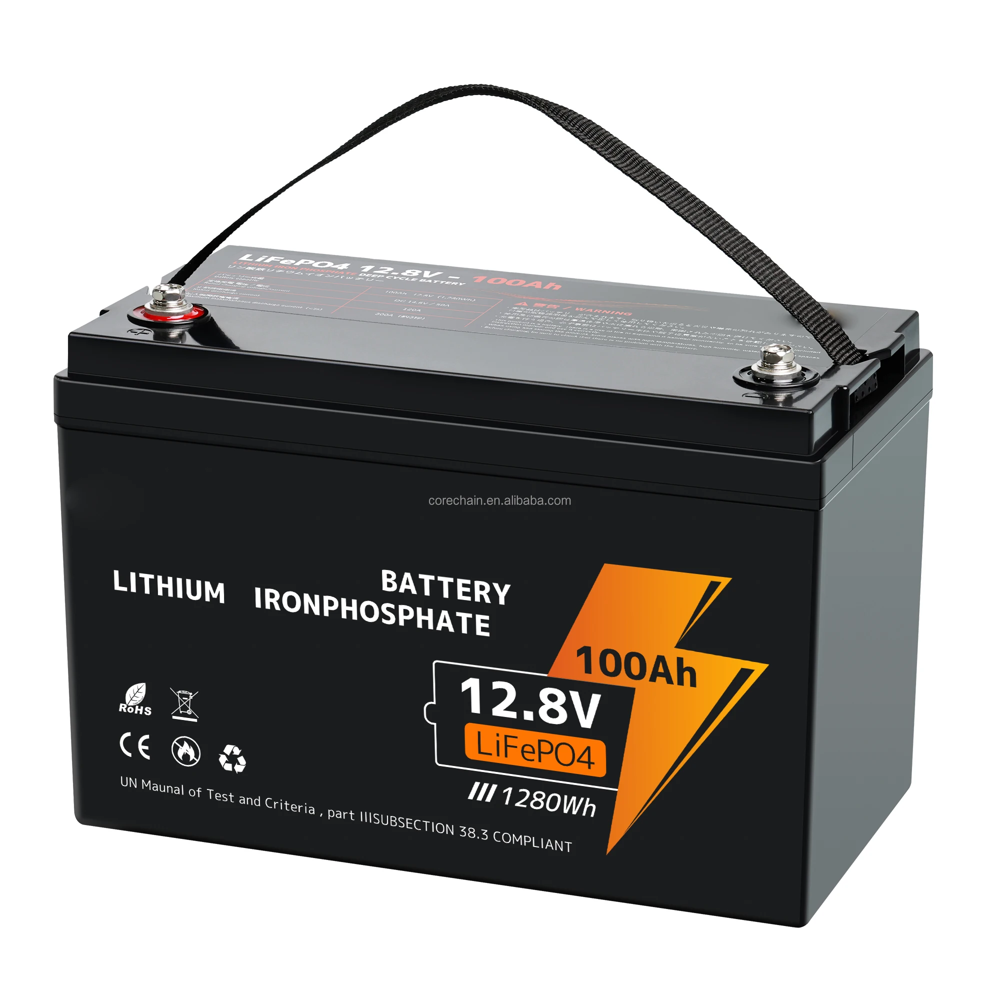 Lifepo4 Battery 12v 100ah Deep Cycle Lithium Iron Phosphate ...