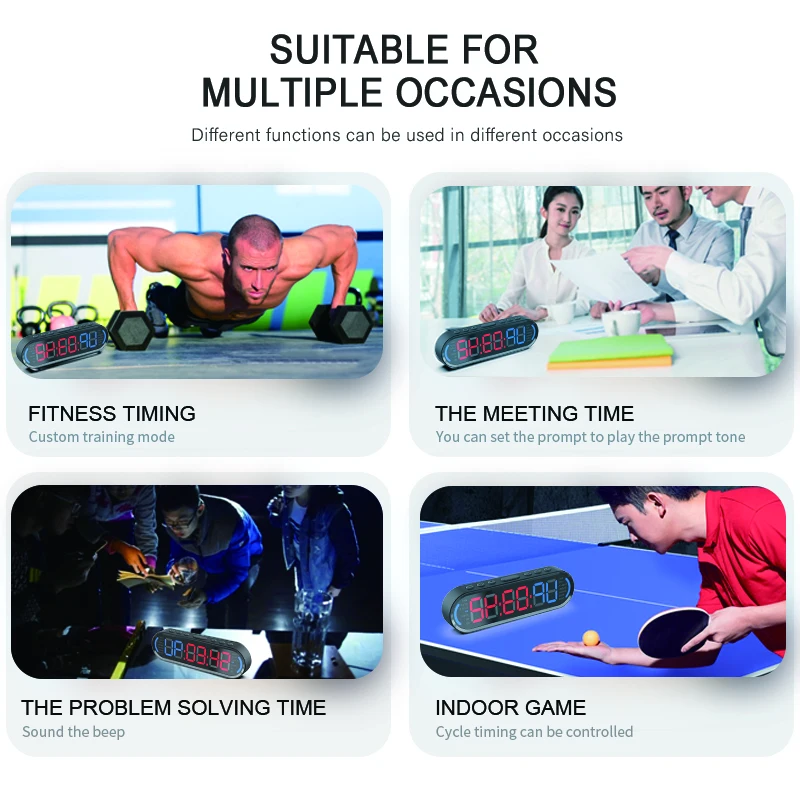 Digital Countdown Gym Timer & Boxing Interval Clock - Oem Available