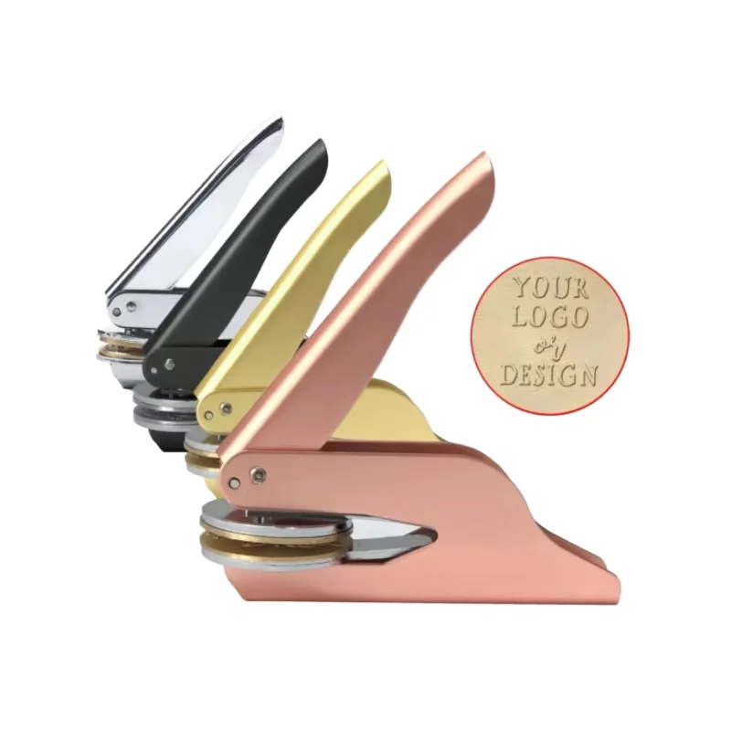 Customized Hand Embosser Stamp Library for Personalized Logos