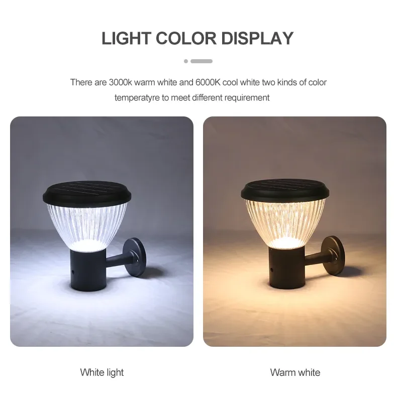 Modern Ip65 Solar Wall Sconce Light Fixture Wall Mount Light 30 Leds ...