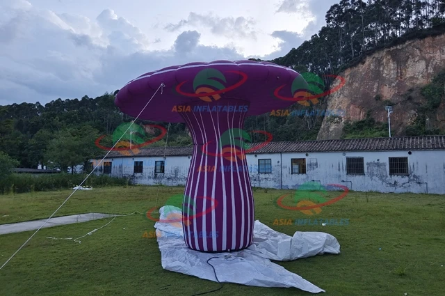 Giant Stage Decorations LED Inflatable Mushroom Model