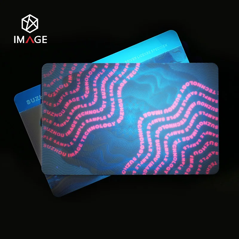 Customized Transparent Polycarbonate ID Card Hologram Overlay with UV ...