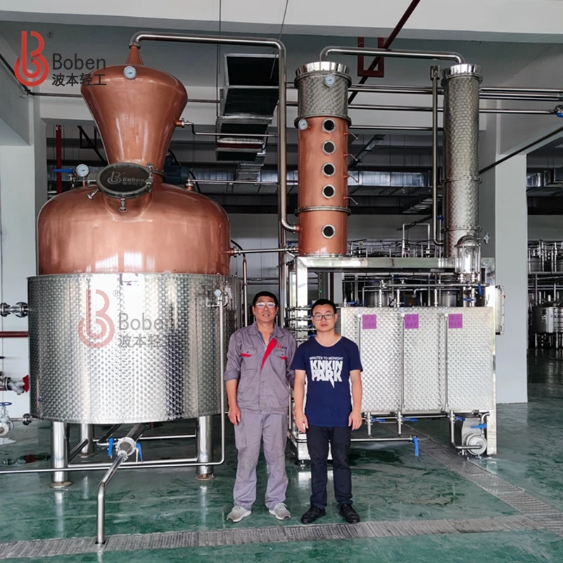 Boben 500l Copper Pot Still Onion Head Distiller Brandy Distiller Distillation Equipment ...