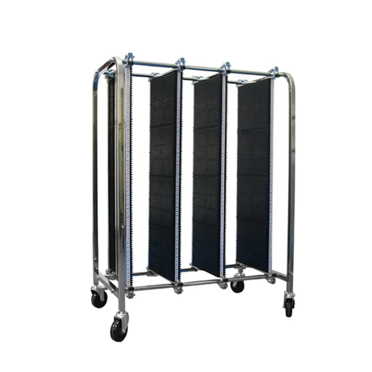 Adjustable Stainless Steel Trolley - Antistatic SMT ESD Storage Cart