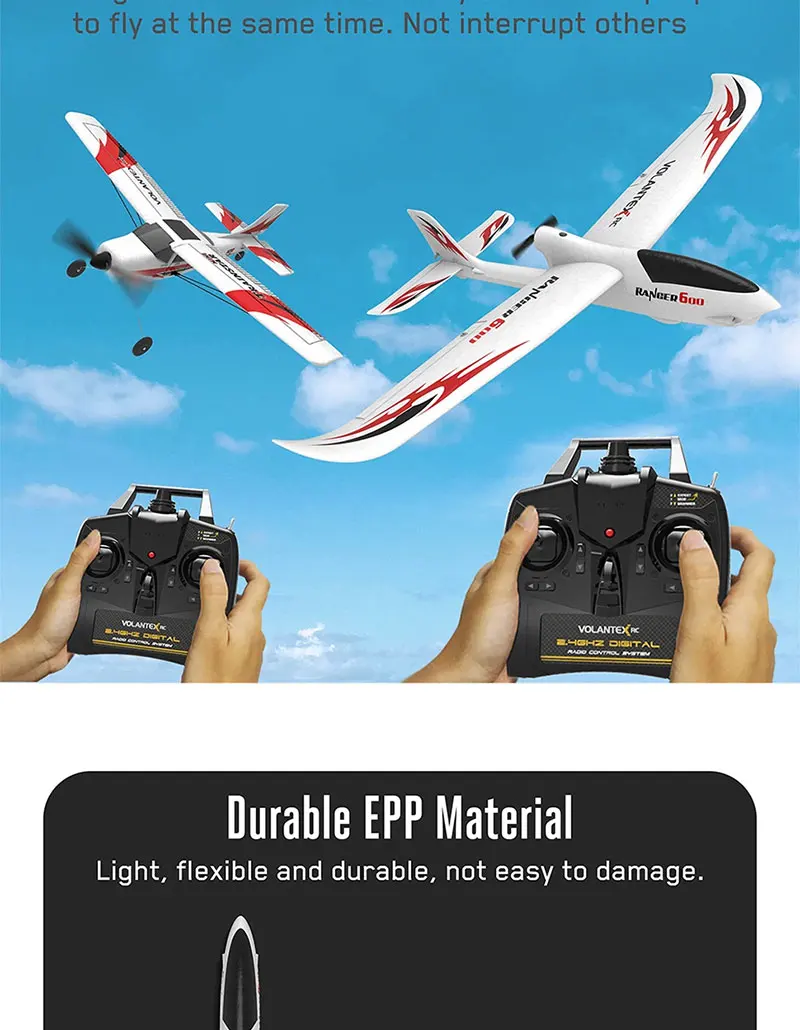 Volantex Ranger 600 761-2 Gyro EPP Foam RC Plane Toy