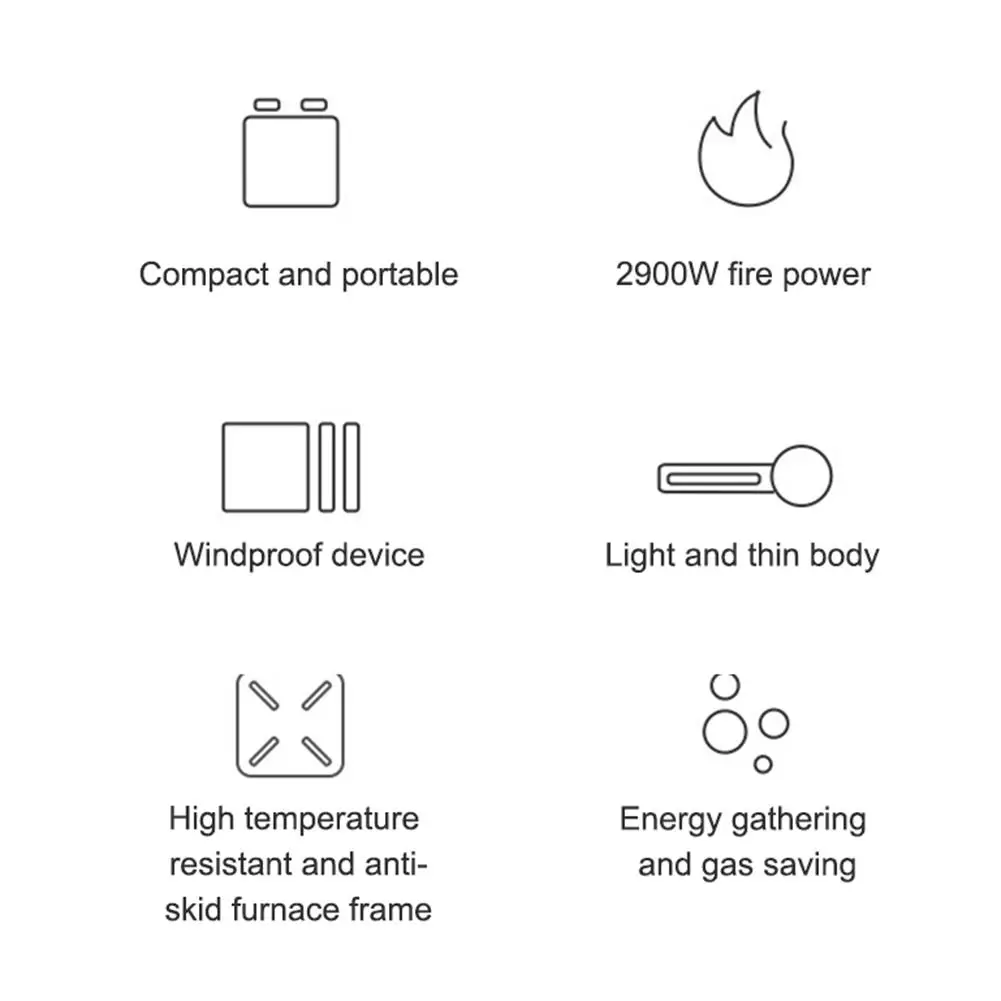 Dual-purpose Portable Gas Powered Stove Burner - Camping Gas Stove