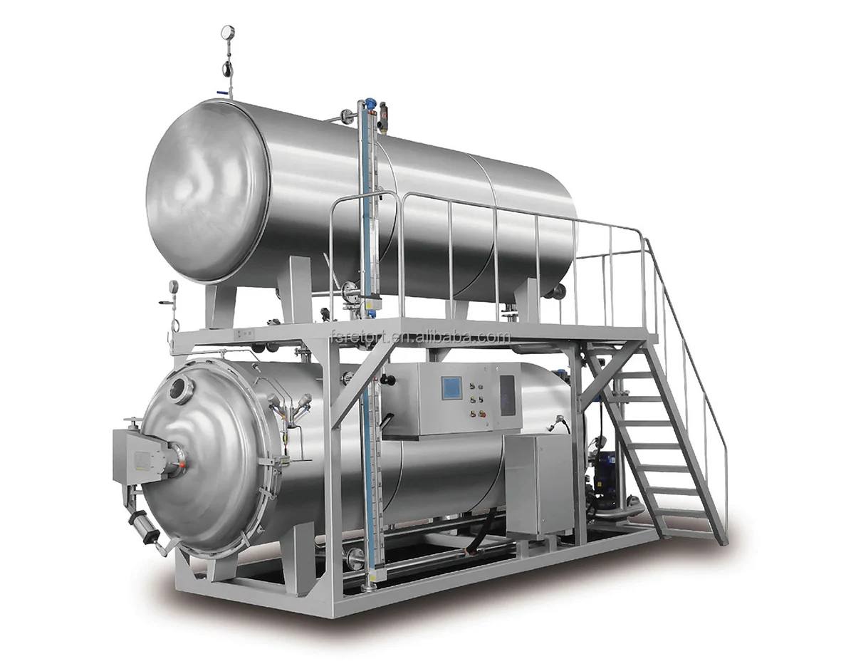 PLC Control Automatic Mini Food Retort Sterilizer Machine