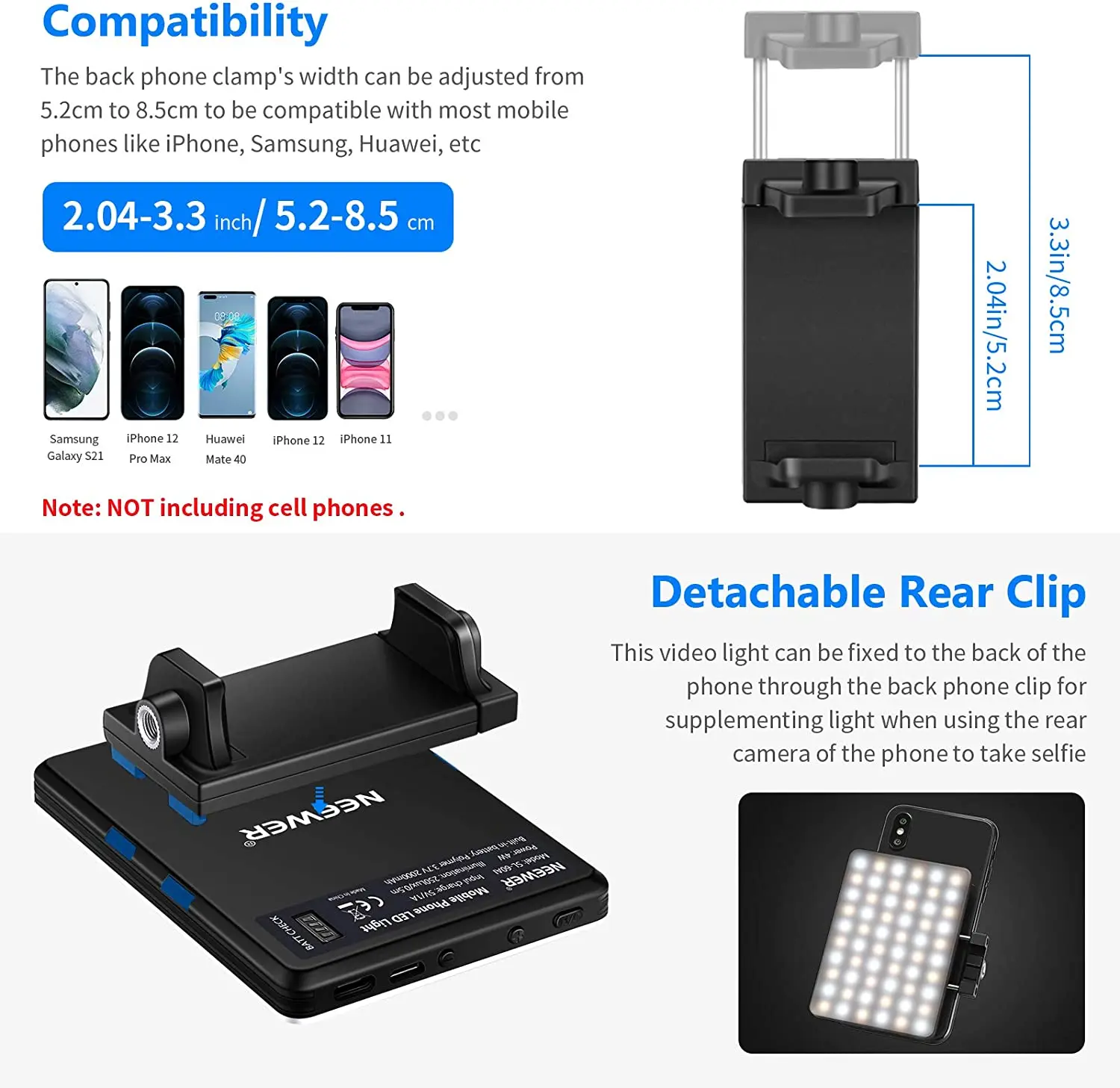 Neewer LED Video Conference Panel Light Kit - Enhance Your Calls