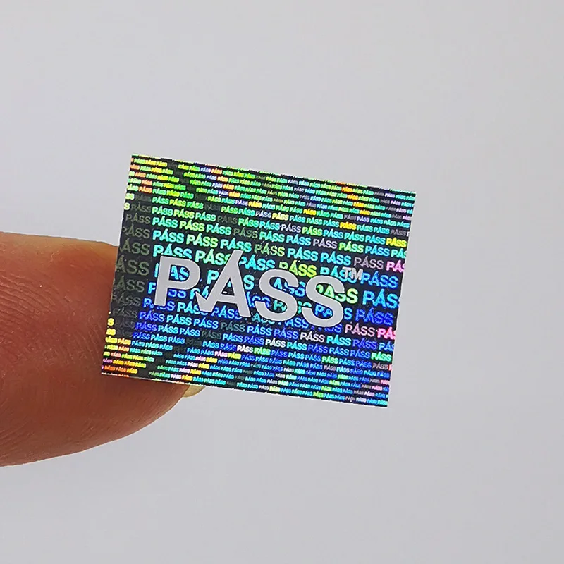 Custom 2D/3D Printing Pass Hologram Sticker - VOID Holographic PASS ...