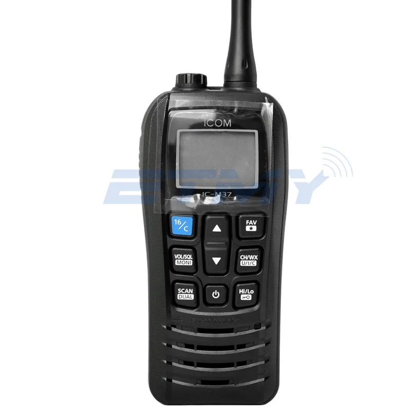 Icom IC-M37 - Waterproof 6W VHF Portable Radio for Long Range