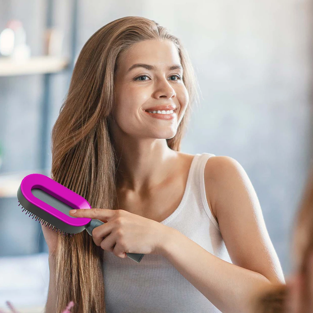 Self Cleaning Hair Brush Airbag Massage Comb Brush Shaping Comb Hair ...