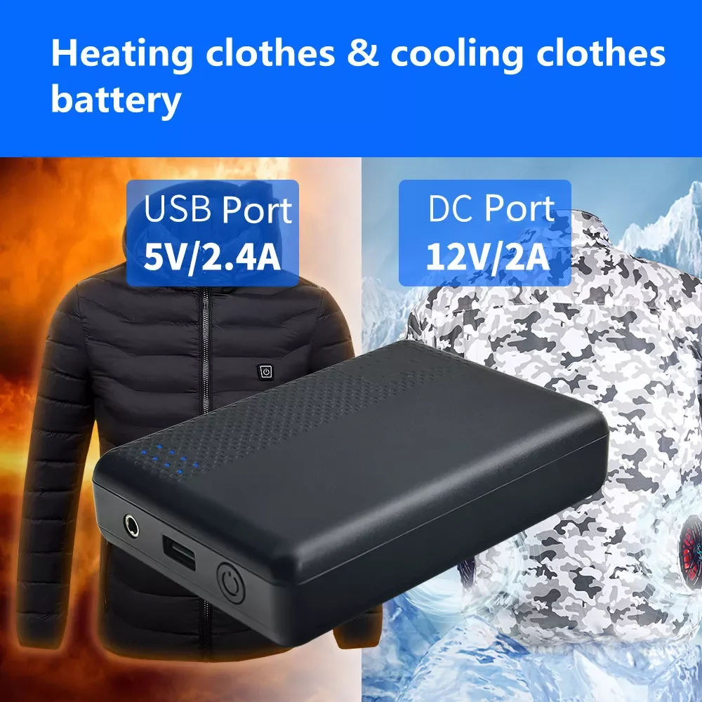Pse Air Conditioned Cooling Fan Jacket With 7.4v Battery Power Bank For ...